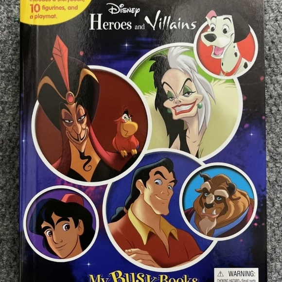 Disney | Toys | Disney Heroes And Villains My Busy Book By Phidal ...